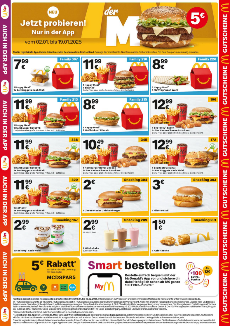 McDonald's Gutscheine & Coupons 2025